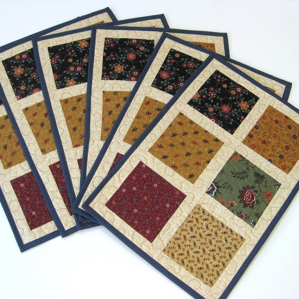 Patchwork Placemats - Etsy