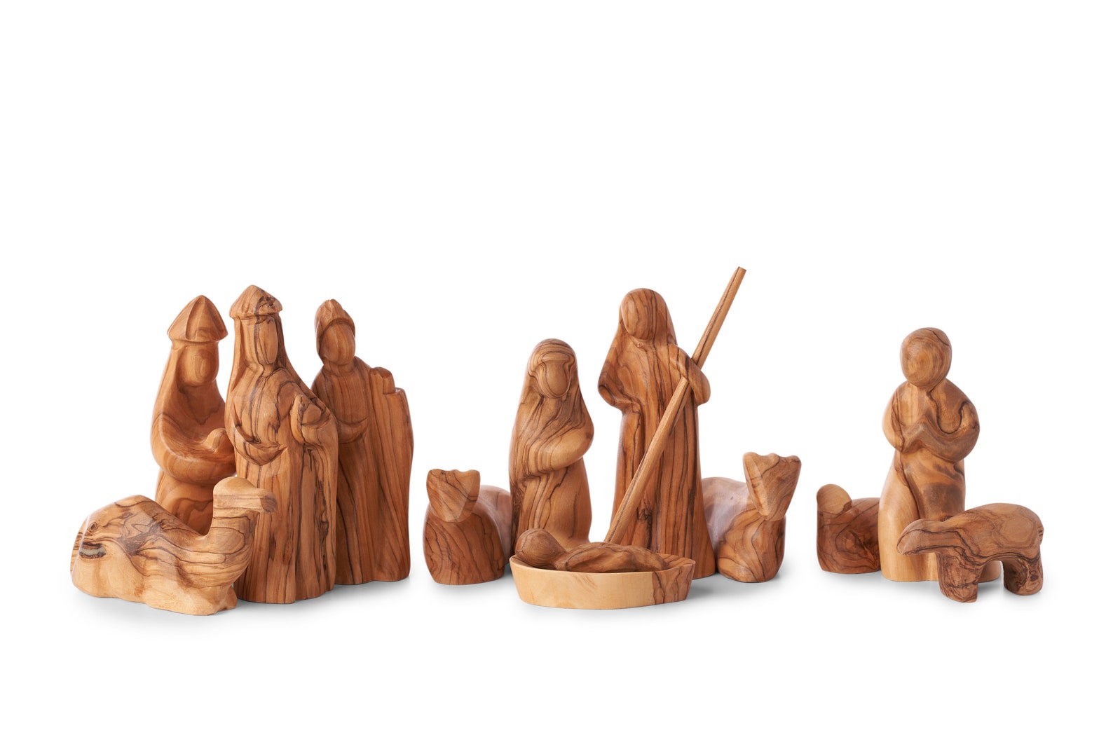 Ns23/olive Wood Nativity Set /hand Carved Nativity/ Holy Land - Etsy