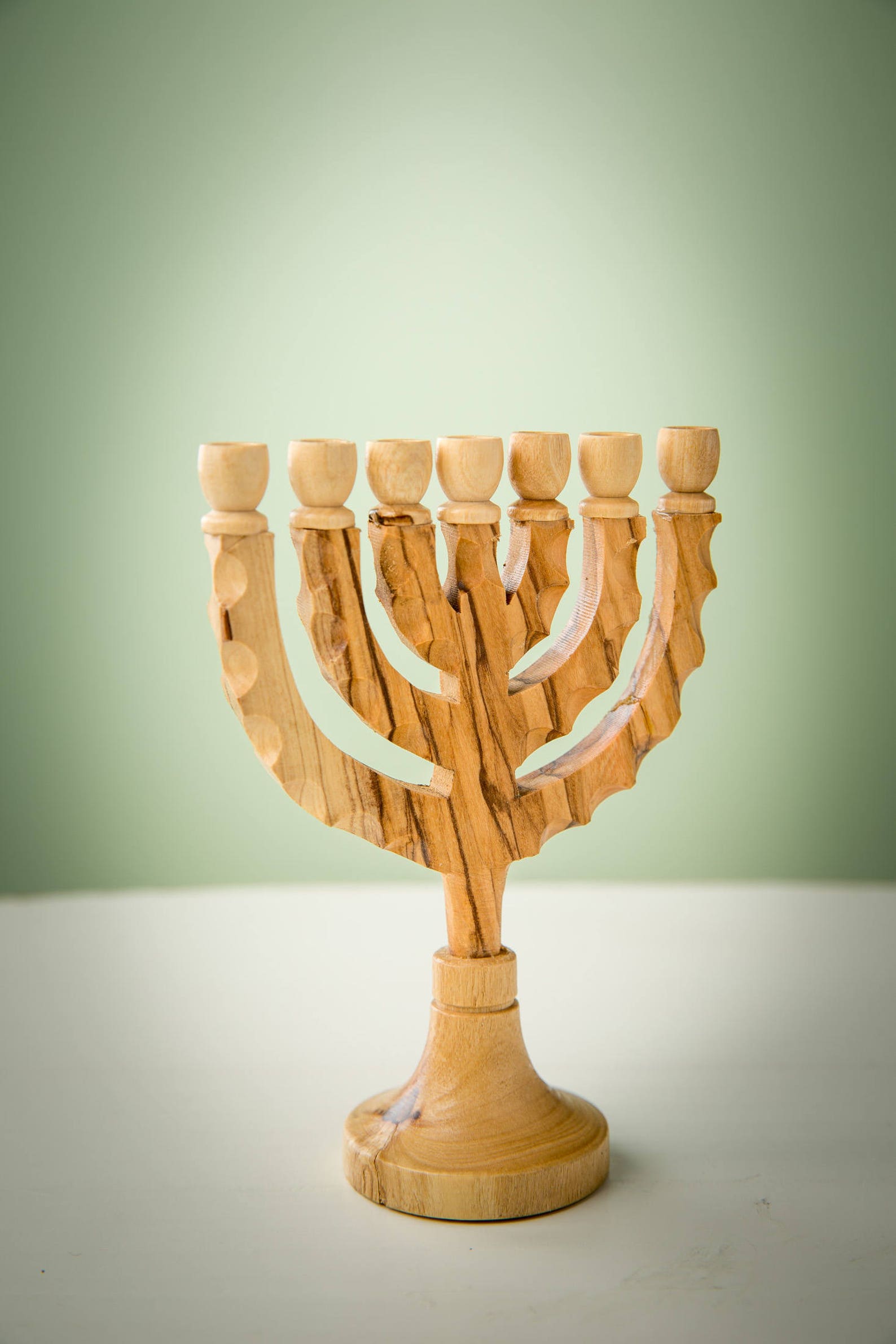 Ms17/menorah/olive Wood/holy Land/handmade/prayer/encouragement Gift ...