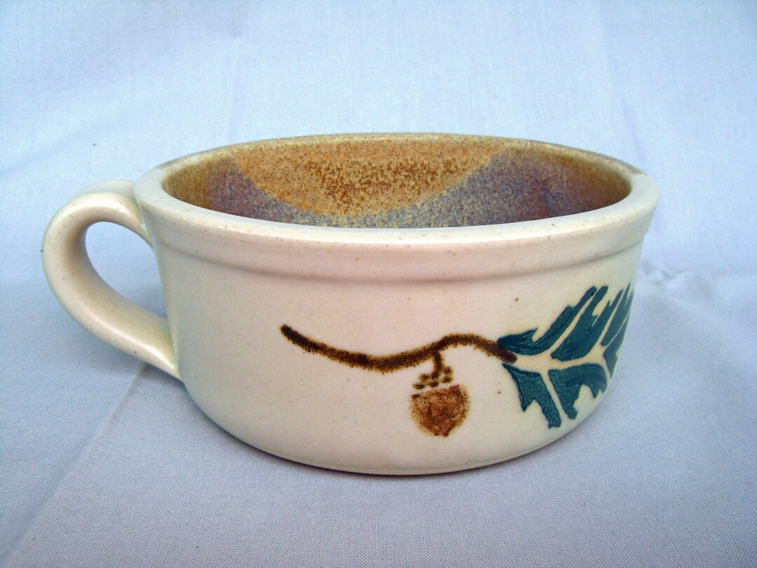 20 OZ SOUP MUG, Large Soup Bowl, Pottery Chili Bowl With Handle, Last ...