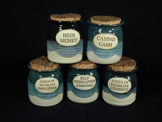 CUSTOM SAYINGS JAR Personalized Jar Stoneware Word Jar - Etsy