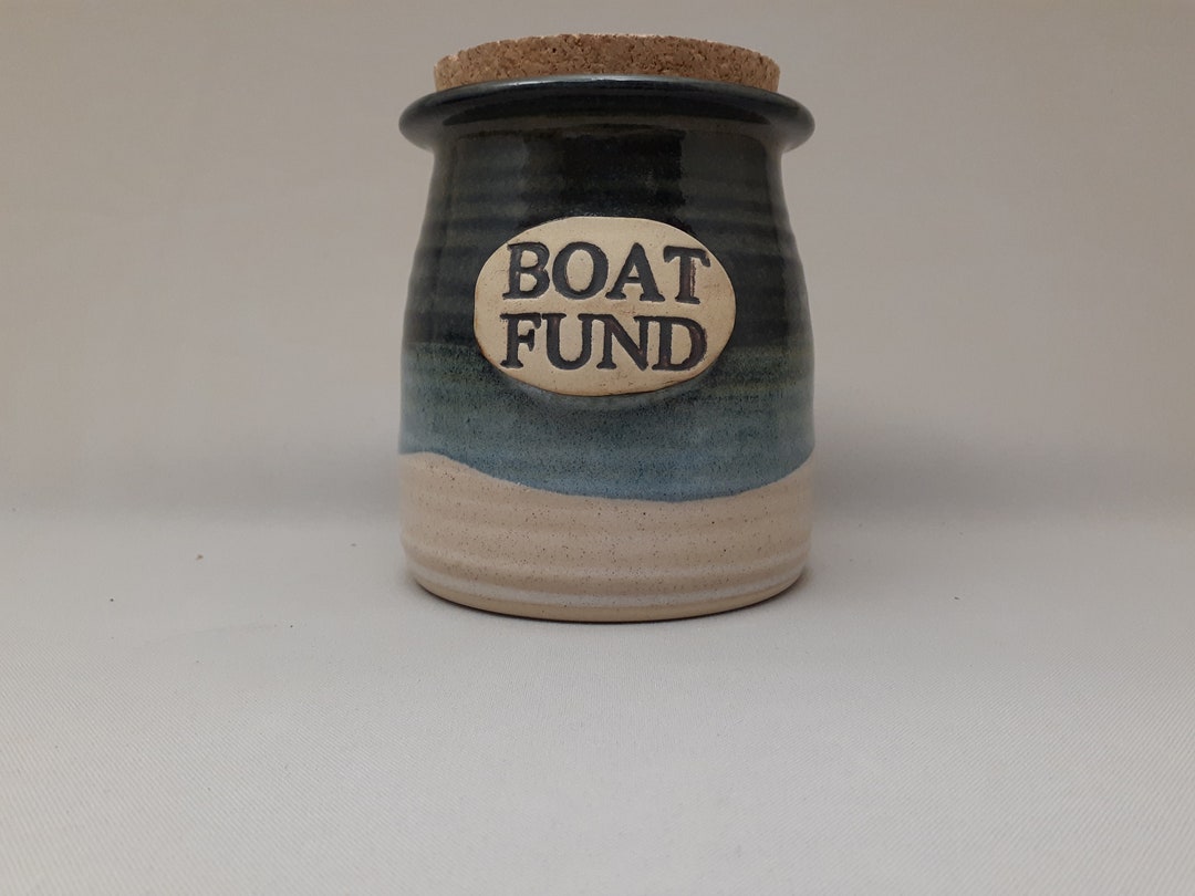 BOAT FUND Jar, Boat Accessories Fund Jar, Boat Gas Cash, Loose Change ...