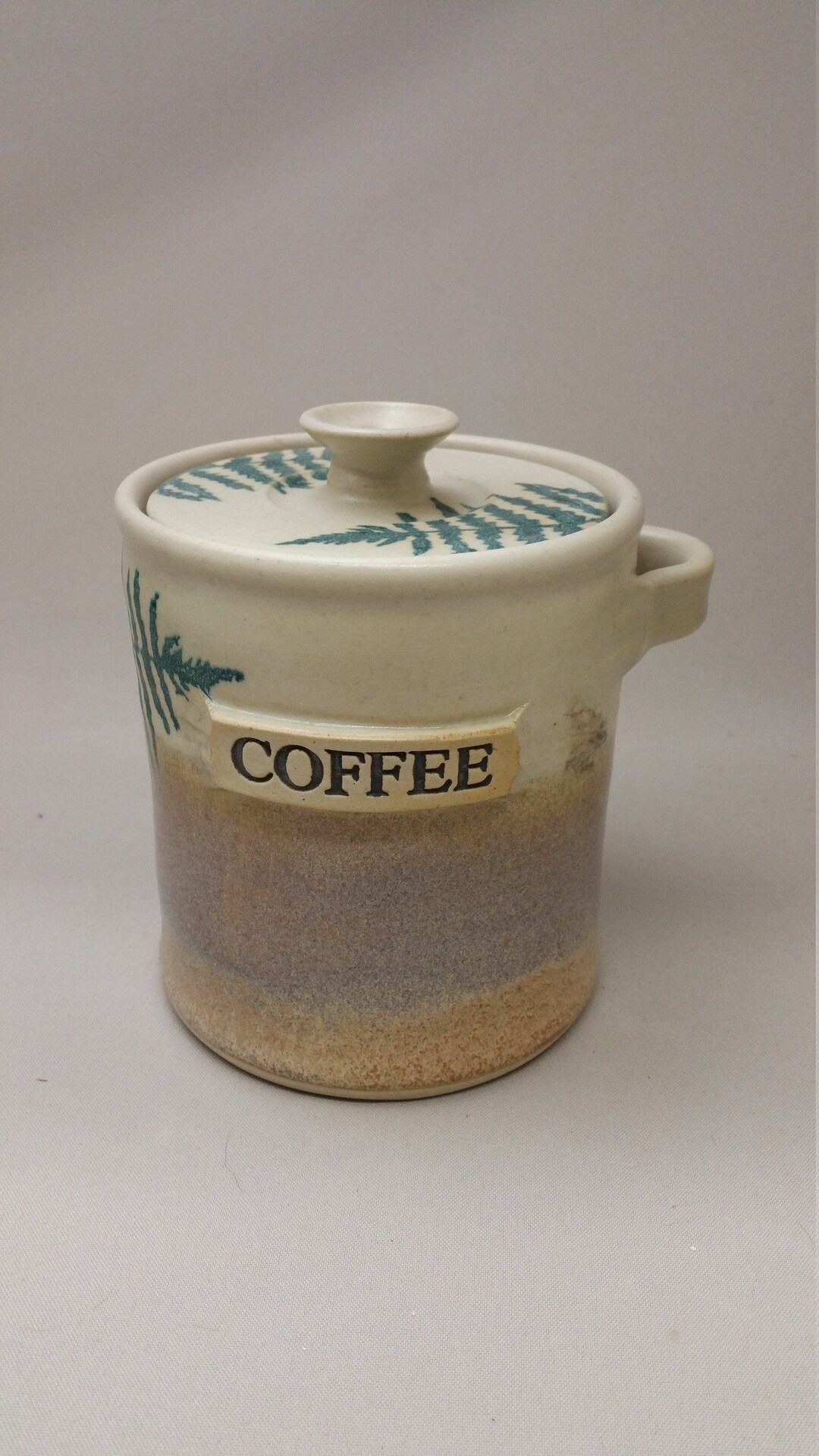 COFFEE CANISTER With Lid, Farmhouse Coffee Container, Coffee Lover Gift ...