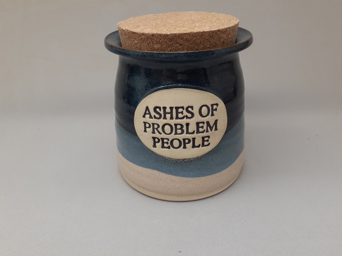 ASHES of PROBLEM PEOPLE Jar Funny Sayings Jar Word Jar - Etsy