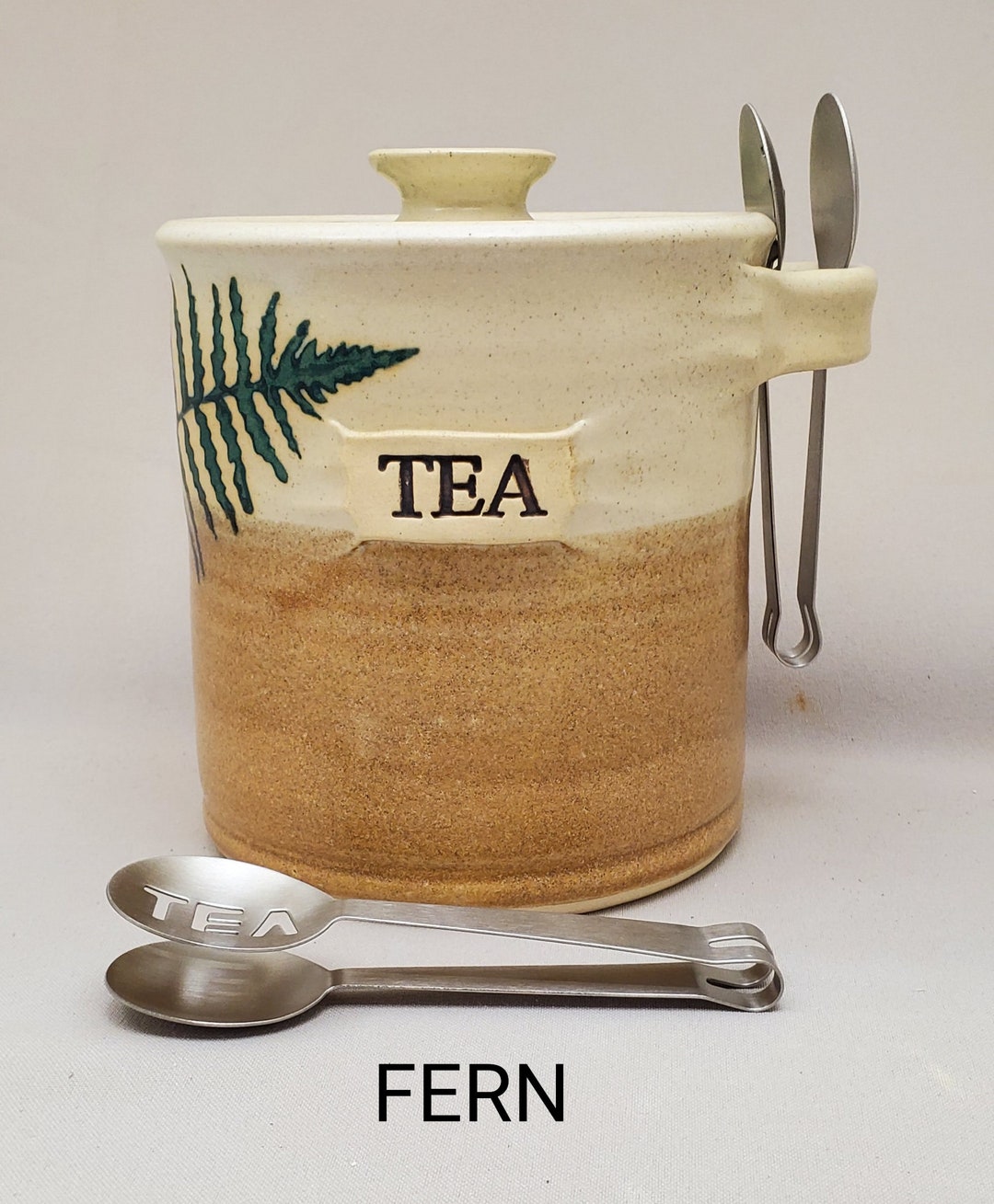 LIDDED TEA JAR, Tea Cannister, Tea Container, Loose Tea Keeper, Bagged ...