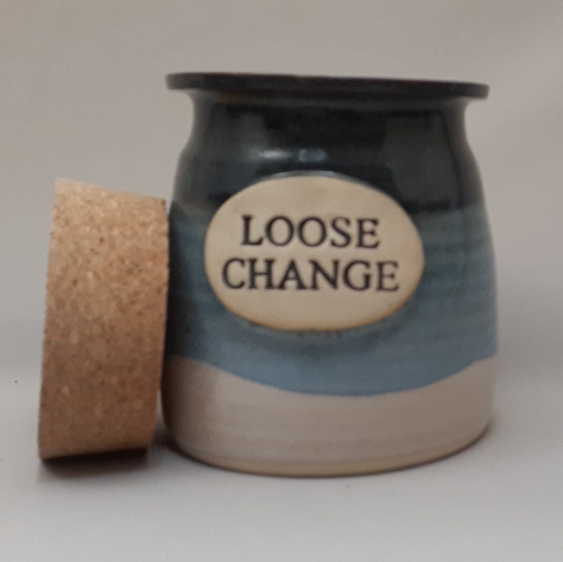 LOOSE CHANGE JAR Money Jar Coin Holder Pottery Cash - Etsy