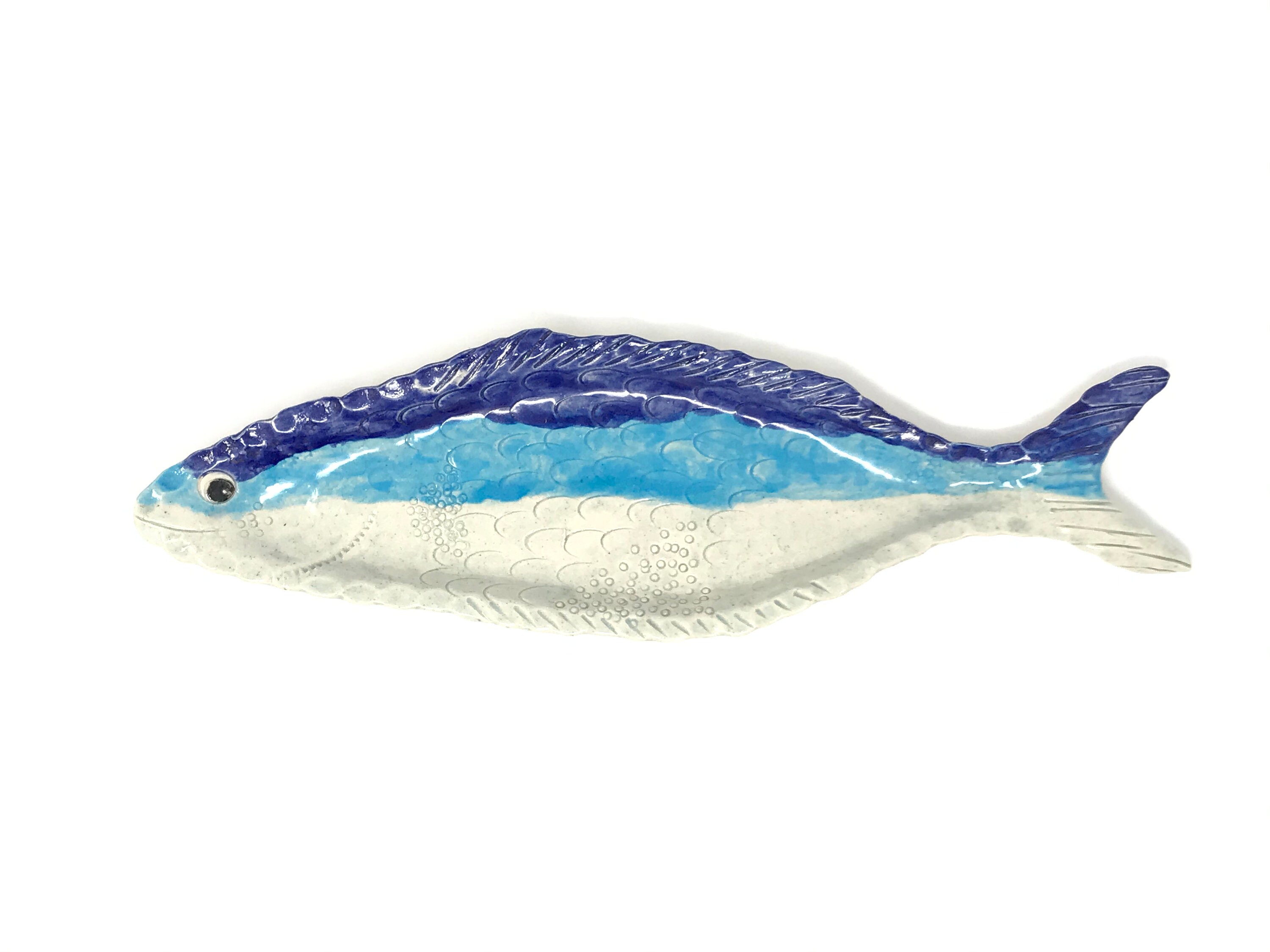 Stoneware Fish Platter - Etsy