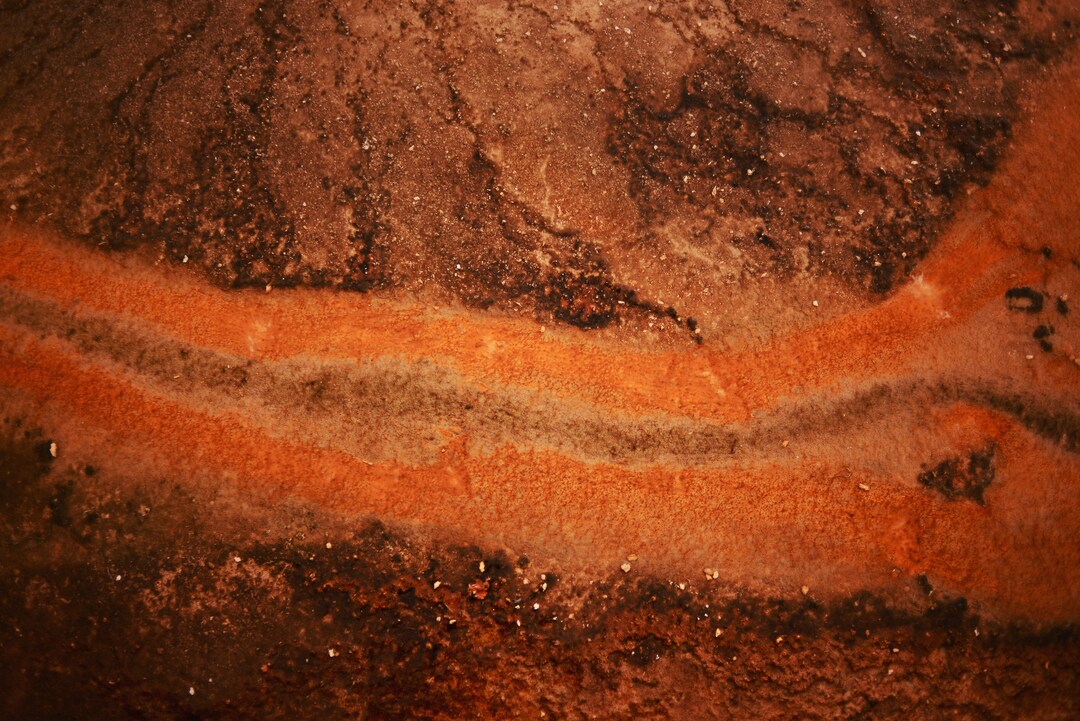 Yellowstone Soil Print, Nature Wall Art, Abstract Wall Art, Adventure ...