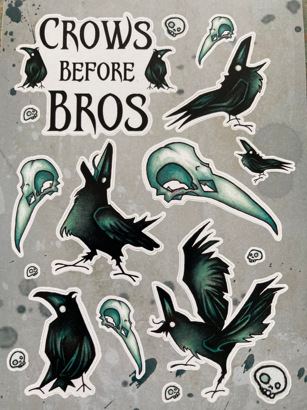 Crows Before Bros Sticker Sheet - Etsy