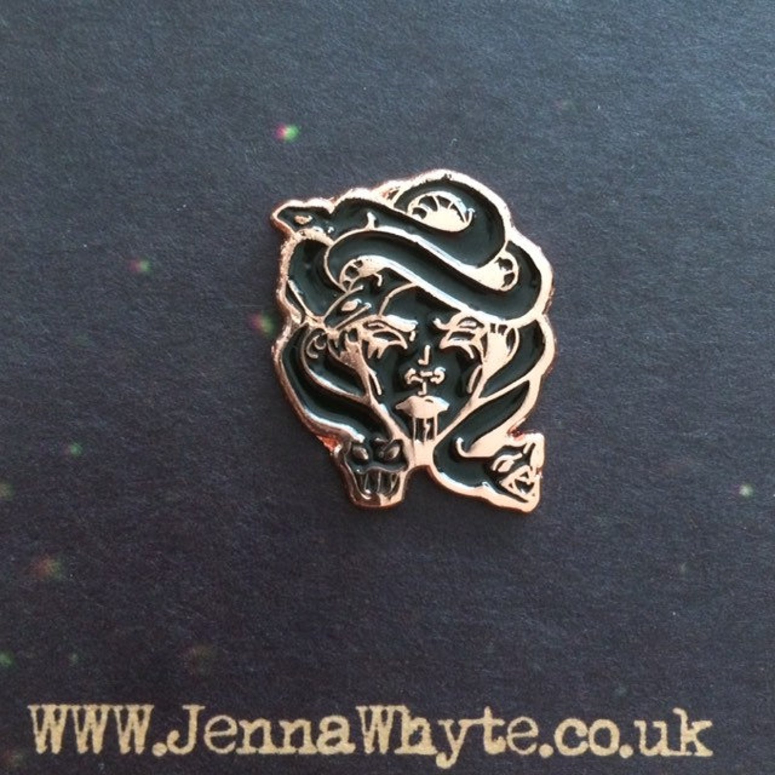 Medusa Enamel Pin - Etsy UK