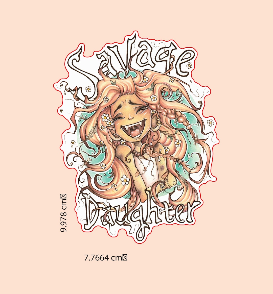 Vinyl Sticker - Savage Daughter - Etsy