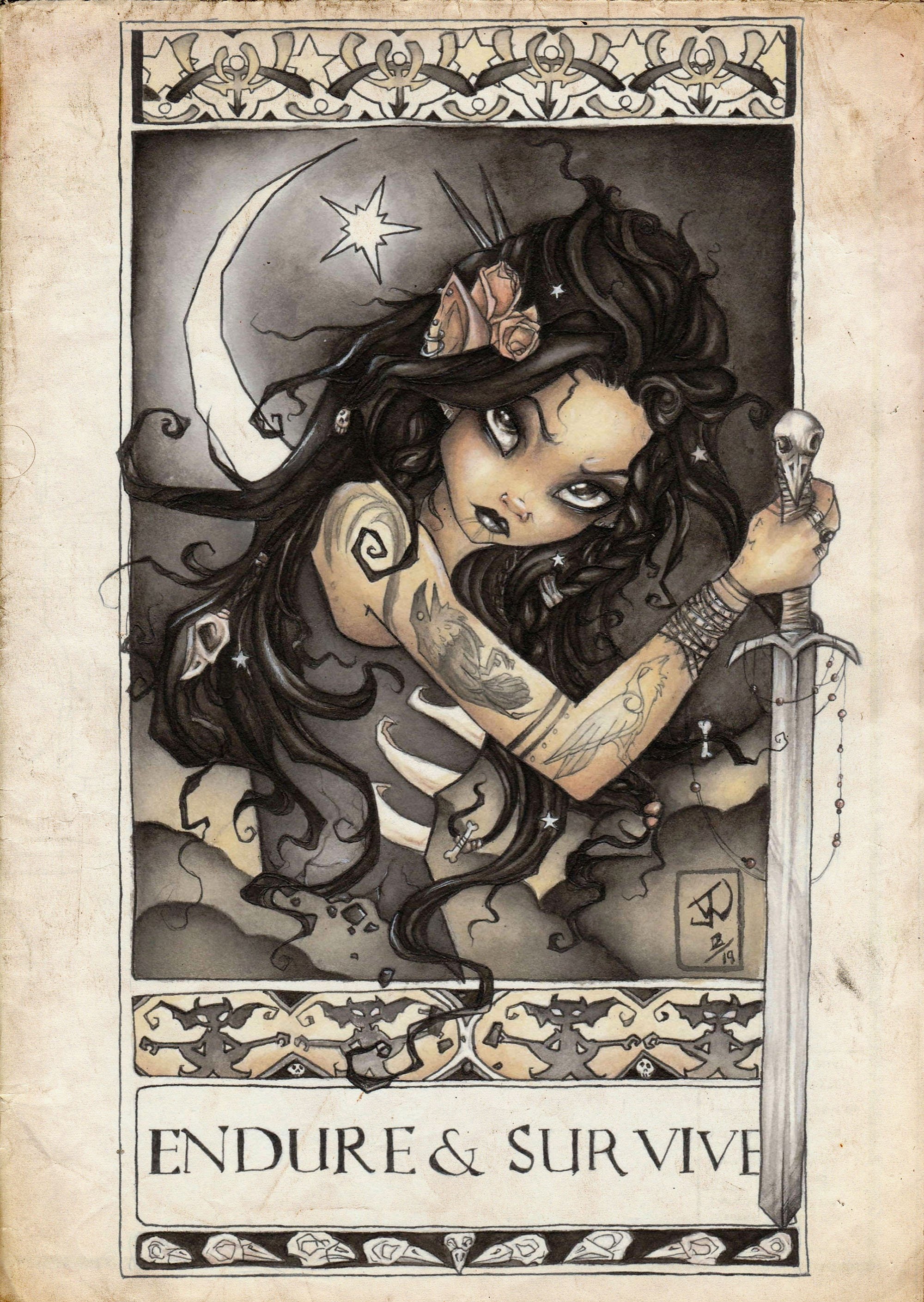 Endure and Survive A4 Art Print | Etsy