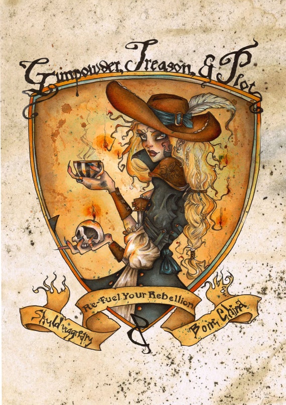 Gunpowder Treason and Plot Art Poster | Etsy