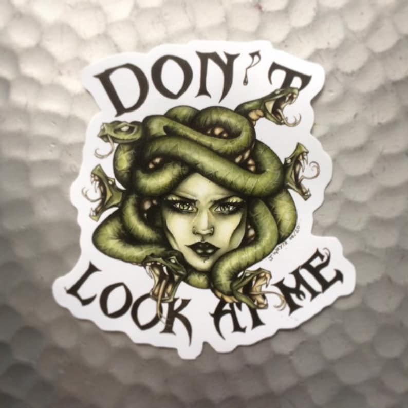 Vinyl Sticker Medusa - Etsy