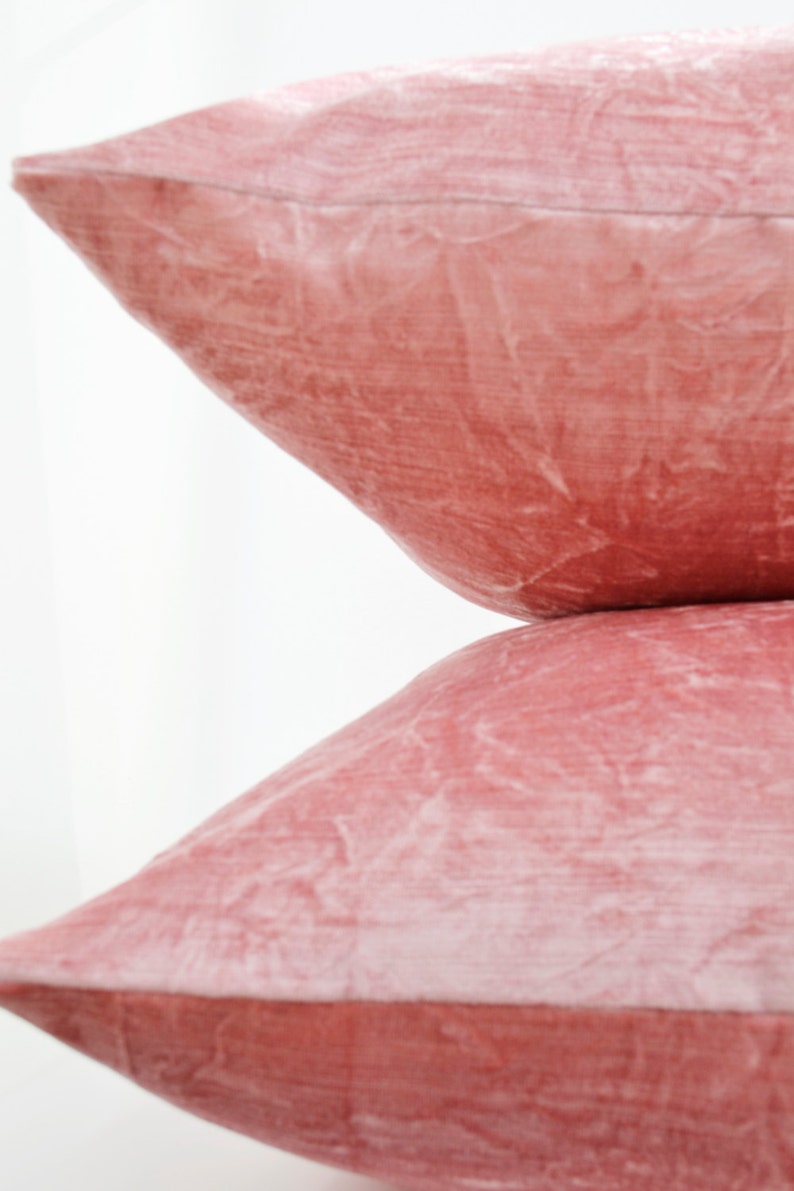 Pink Velvet Pillow Cover Pink Velvet Pillow Coverpink Pillow | Etsy