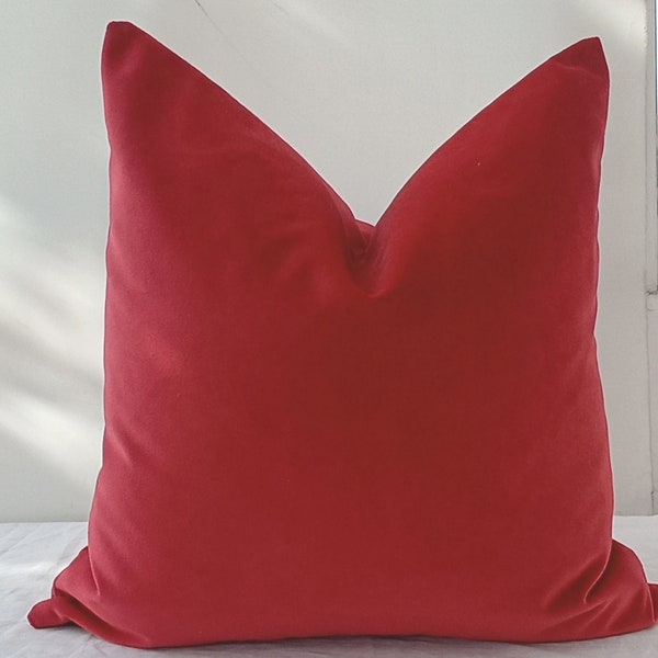 Red Velvet Cushion - Etsy
