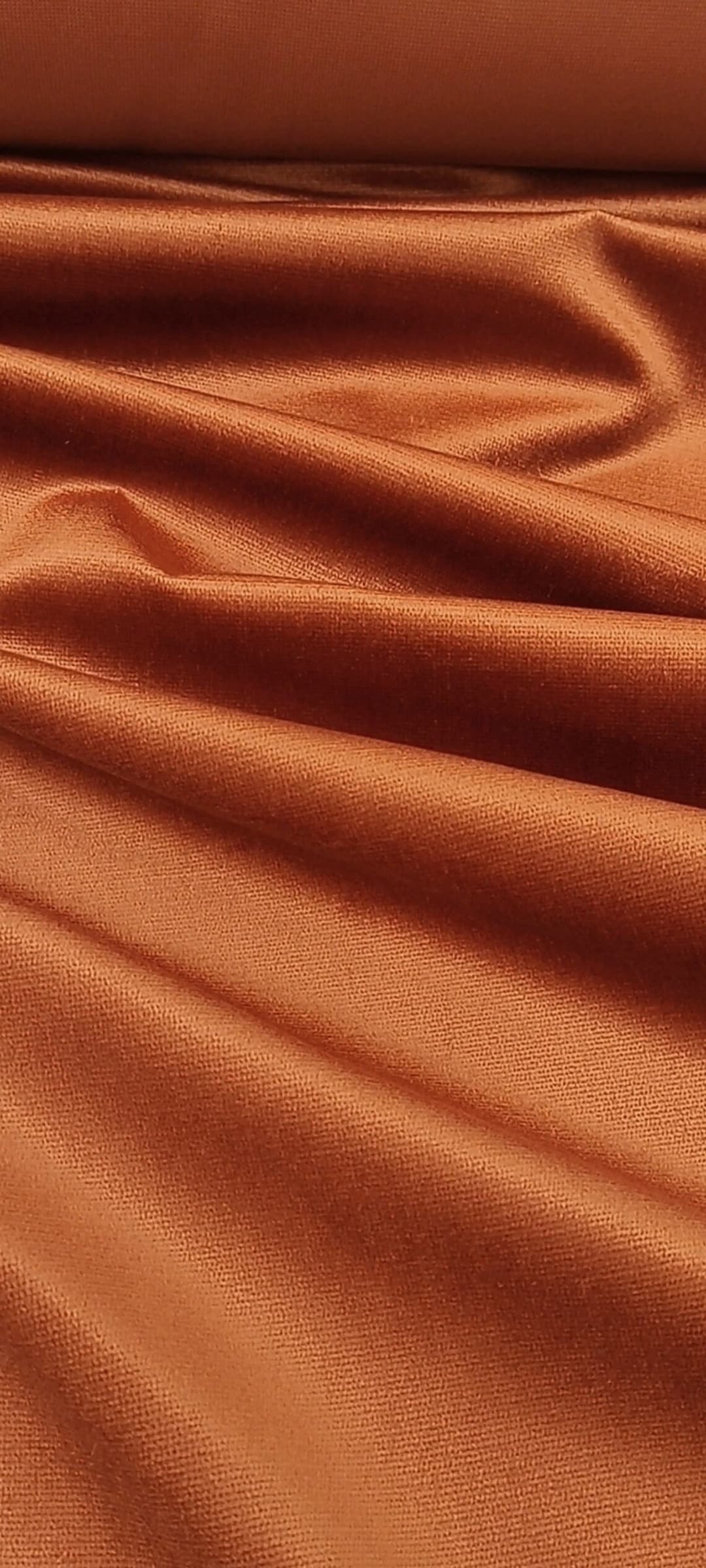 Copper Velvet Fabric by Yard Rust Velvet Upholstery Fabric by the Yard ...