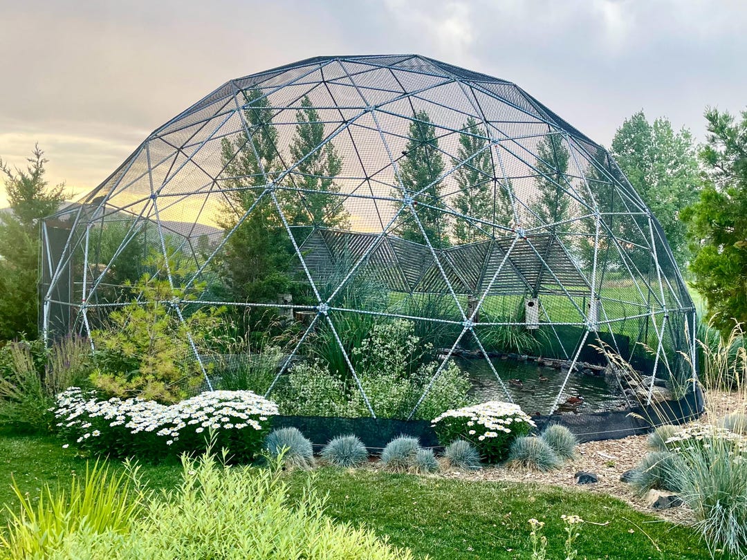 28 Ft Geodesic Dome Outdoor Aviary, Flight Cage, Animal Pen - Etsy