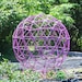 Geodesic Sphere Sculpture, Metal Yard Art, Over 4 Ft High - Etsy