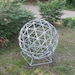 Geodesic Sphere Sculpture, Metal Yard Art, Over 4 Ft High - Etsy