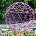 Geodesic Sphere Sculpture, Metal Yard Art, Over 4 Ft High - Etsy