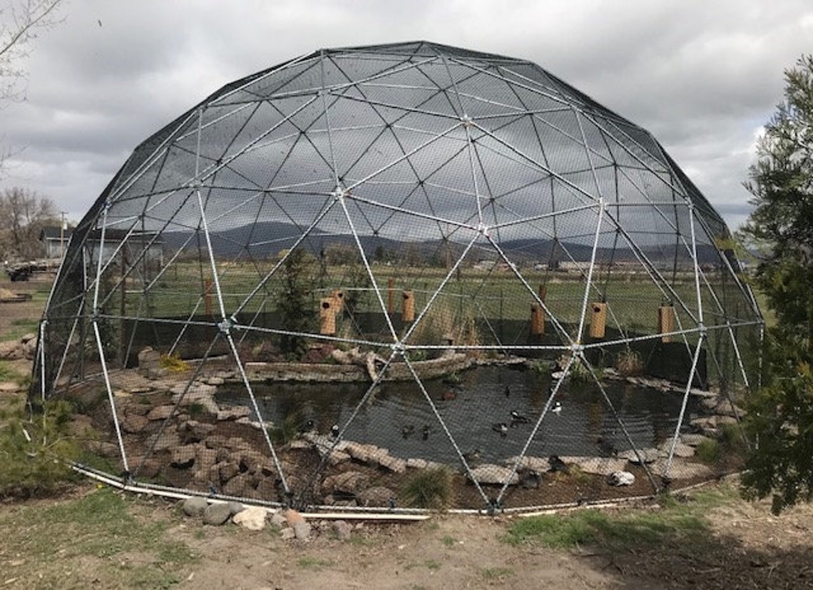 28 Ft Geodesic Dome Outdoor Aviary, Flight Cage, Animal Pen - Etsy