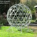 Geodesic Sphere Sculpture, Metal Yard Art, Over 4 Ft High - Etsy
