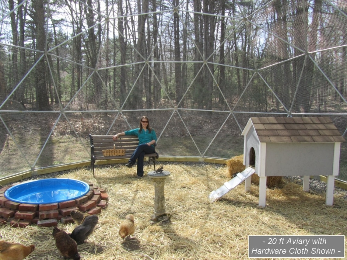 20 Ft Geodesic Dome Outdoor Aviary, Flight Cage, Animal Pen - Etsy