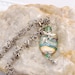 Tranquil Silvery Fields of Green Necklace Price Reduced - Etsy