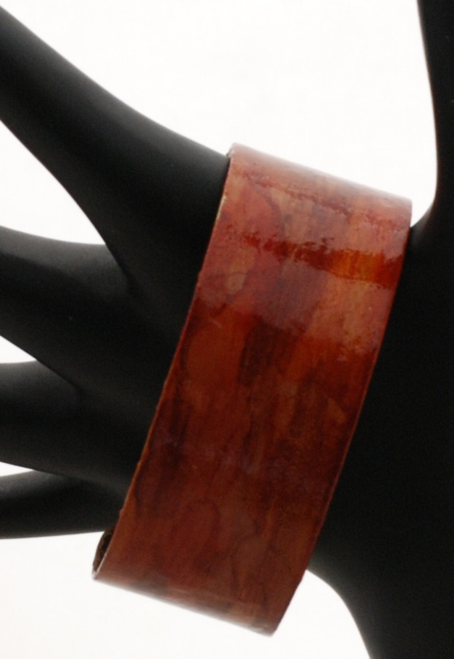 Sunset Orange Brass Bracelet - Etsy