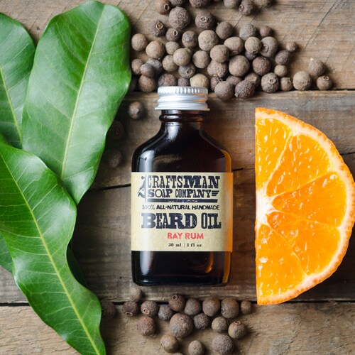 Beard Oil Bay Rum. One Ounce Flask Bottle. 100% All-natural - Etsy