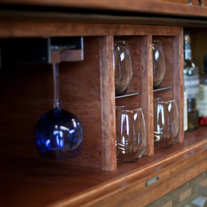 Barrister Bookcase Wine Cabinet | Etsy