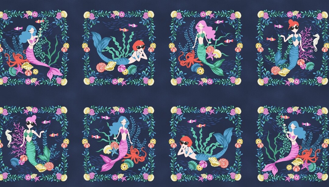 Henry Glass Chelsea Designworks - Mermaid in Blue Jeans - 5588-77 - Etsy