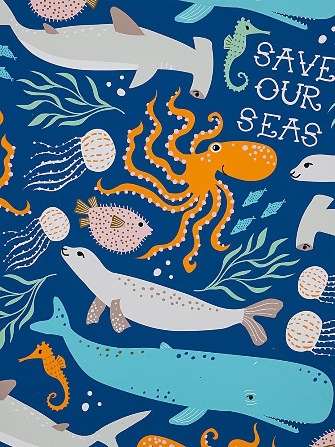 Alexander Henry - Deep Sea Day - #8817A - Blue - Etsy