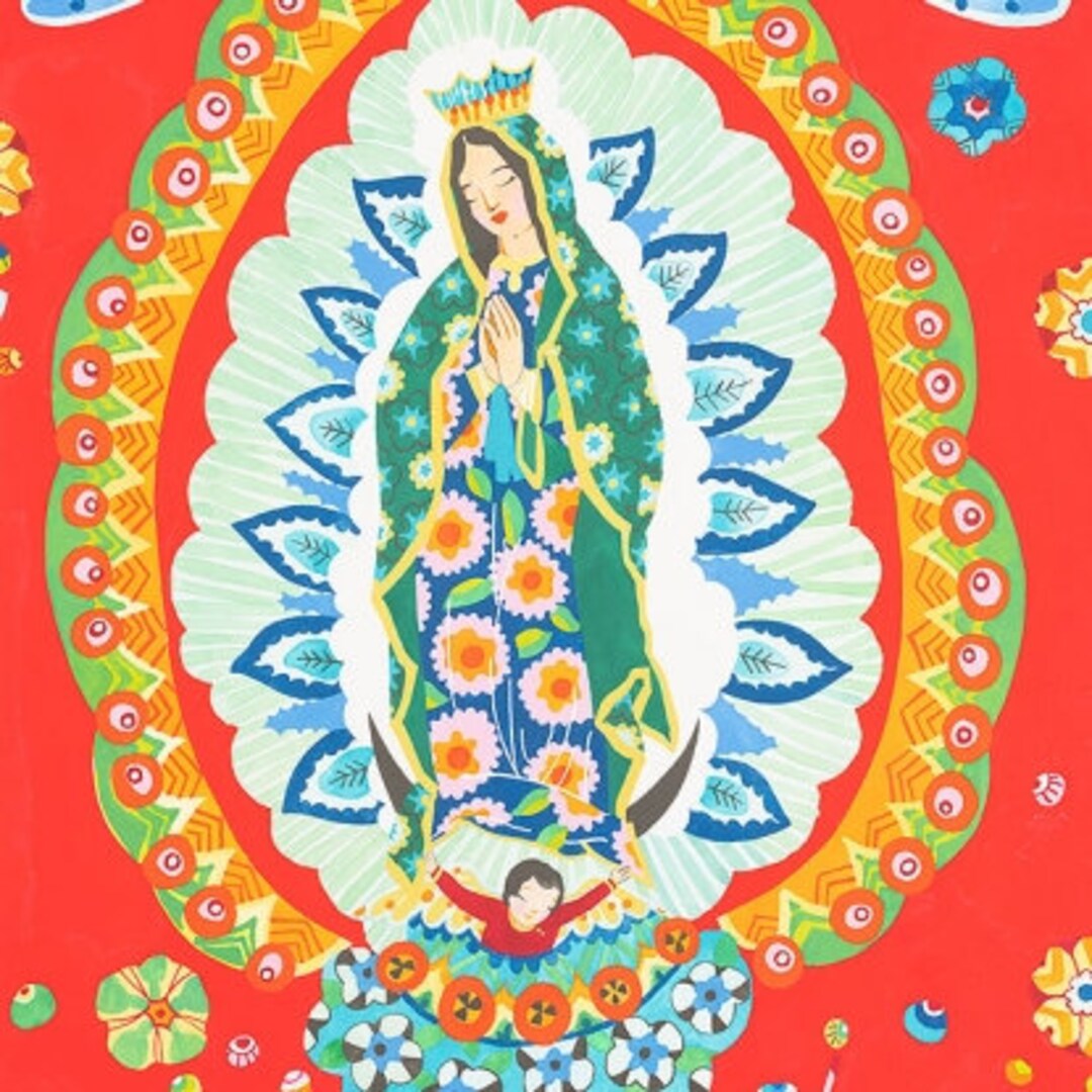 Our Lady of Guadalupe-8978a Red 24 Inches - Etsy