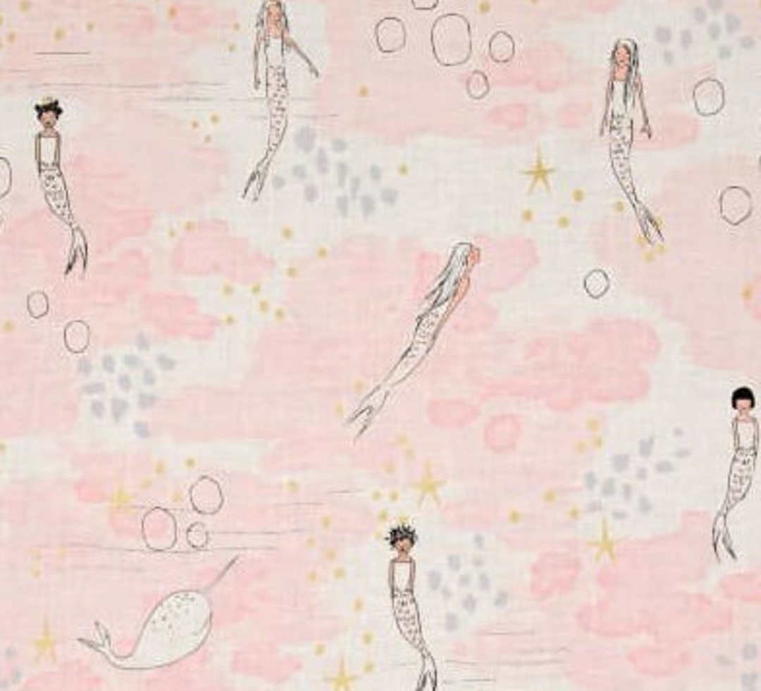 Michael Miller - Mermaids Magic - MD7192-BLOS-D - Etsy