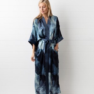 Midnight Ink Kimono Robe - Etsy