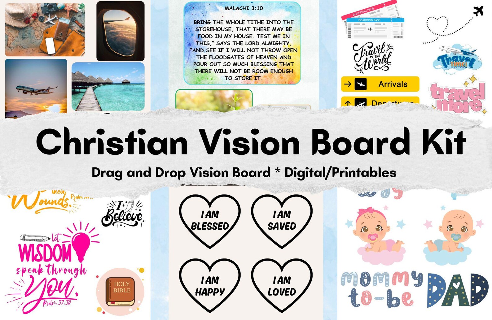 Christian Vision Board Kit - Etsy