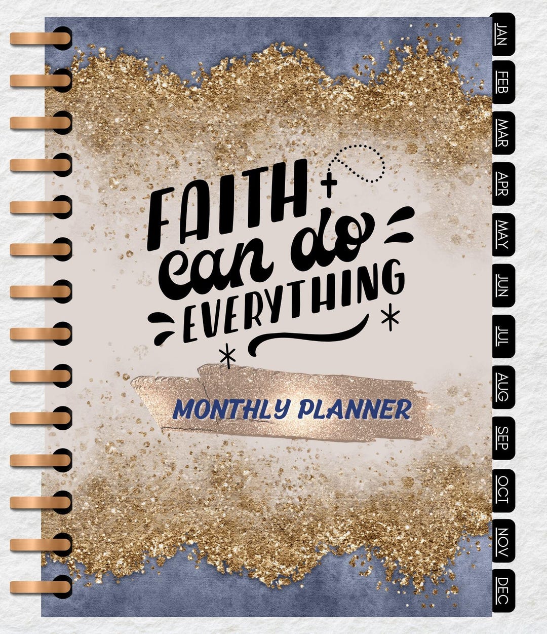 Christian Monthly Planner: Undated Printable Organizer, Goal Setting ...