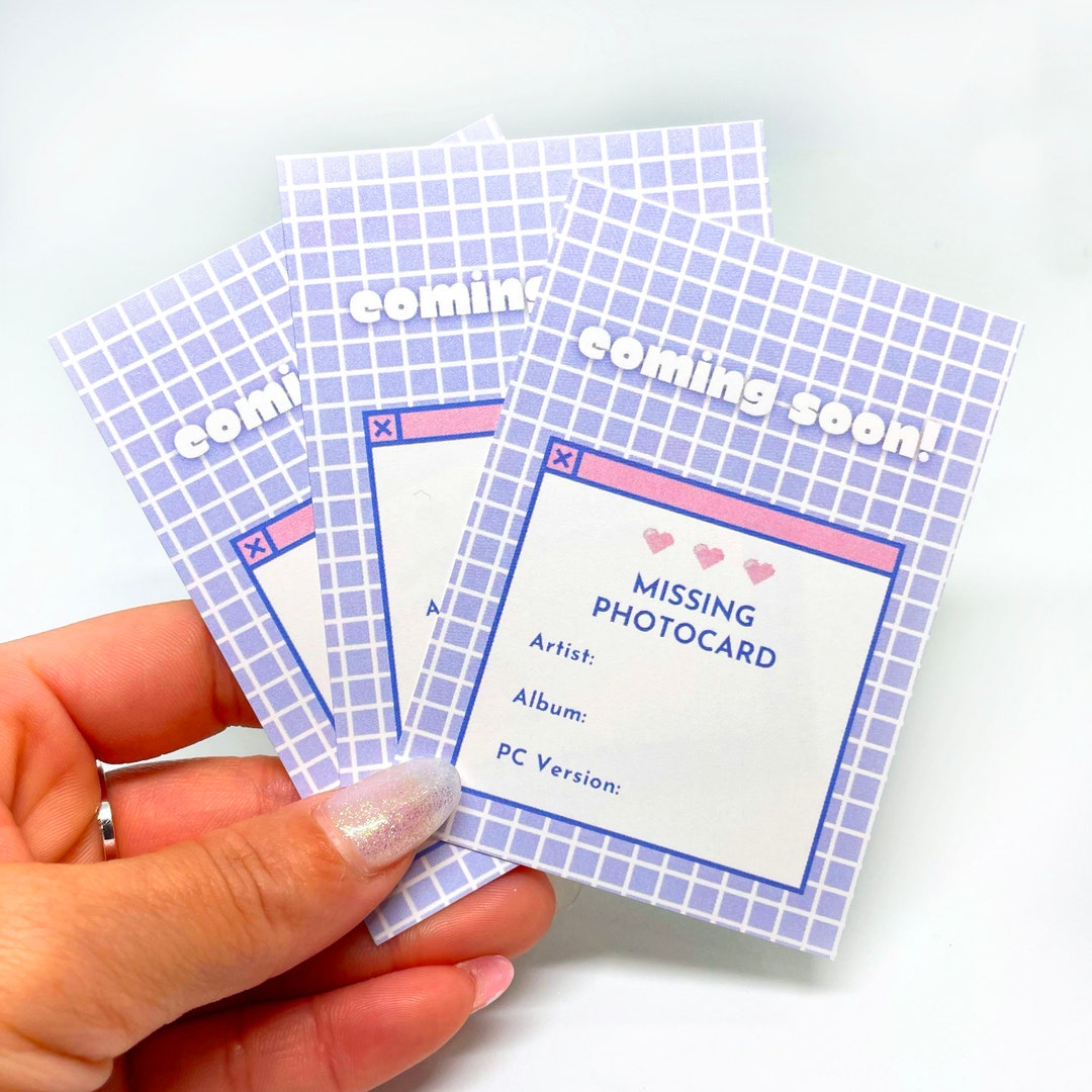 Photocard Binder Filler Cards - V1 Lavender Grids ~2.5" X 3.5" - Pack ...