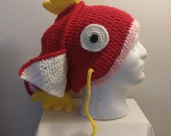 Pokemon Shiny Magikarp Hat / Pokemon Go Trainer Gag Gift Character Hat ...