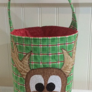 Christmas Rudolph Bag Rudolph Treat Bag Christmas Gift Bag | Etsy