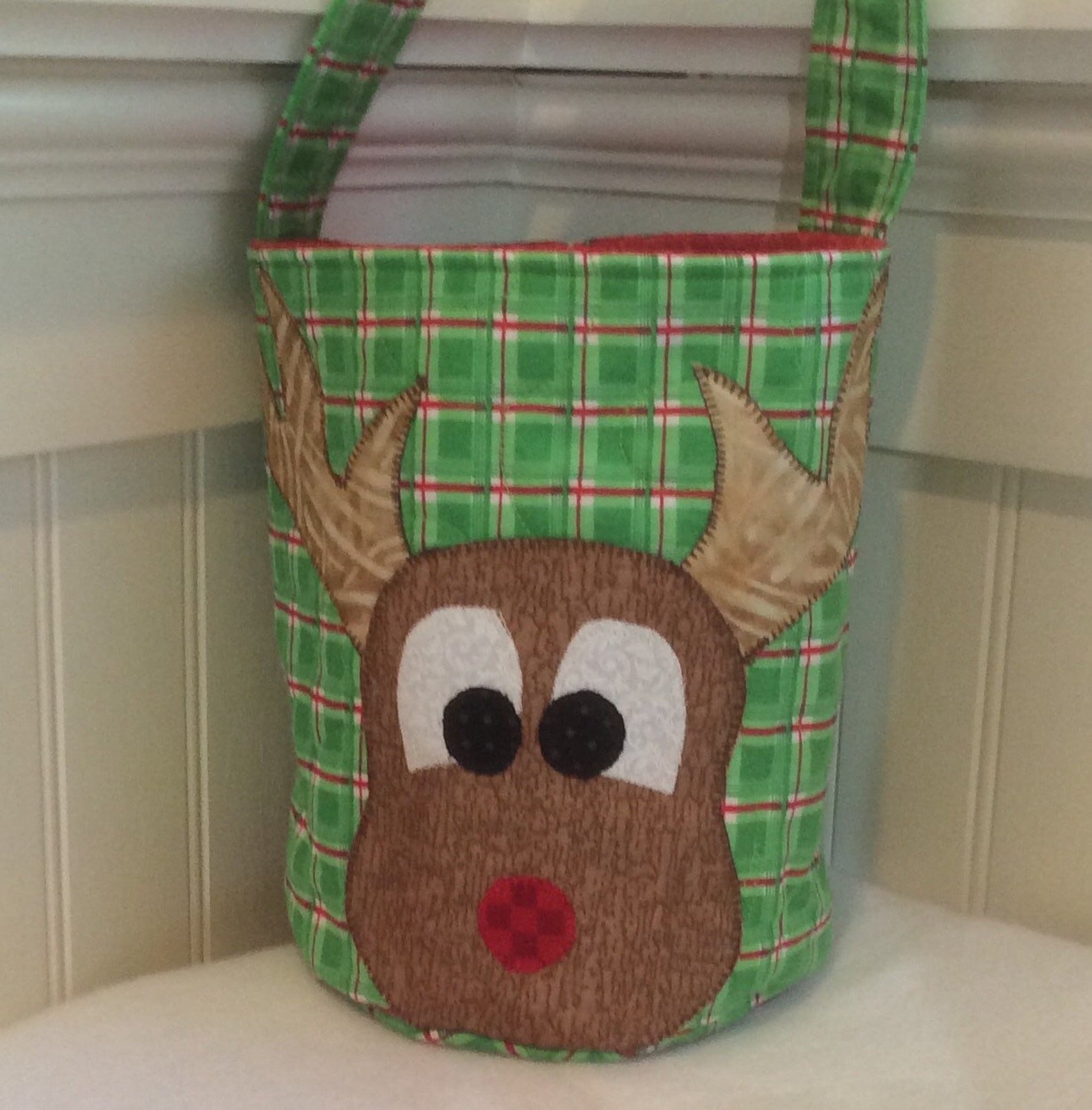 Christmas Rudolph Bag, Rudolph Treat Bag, Christmas Gift Bag, Rudolph ...