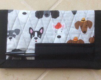 Dog Checkbook Cover | Etsy