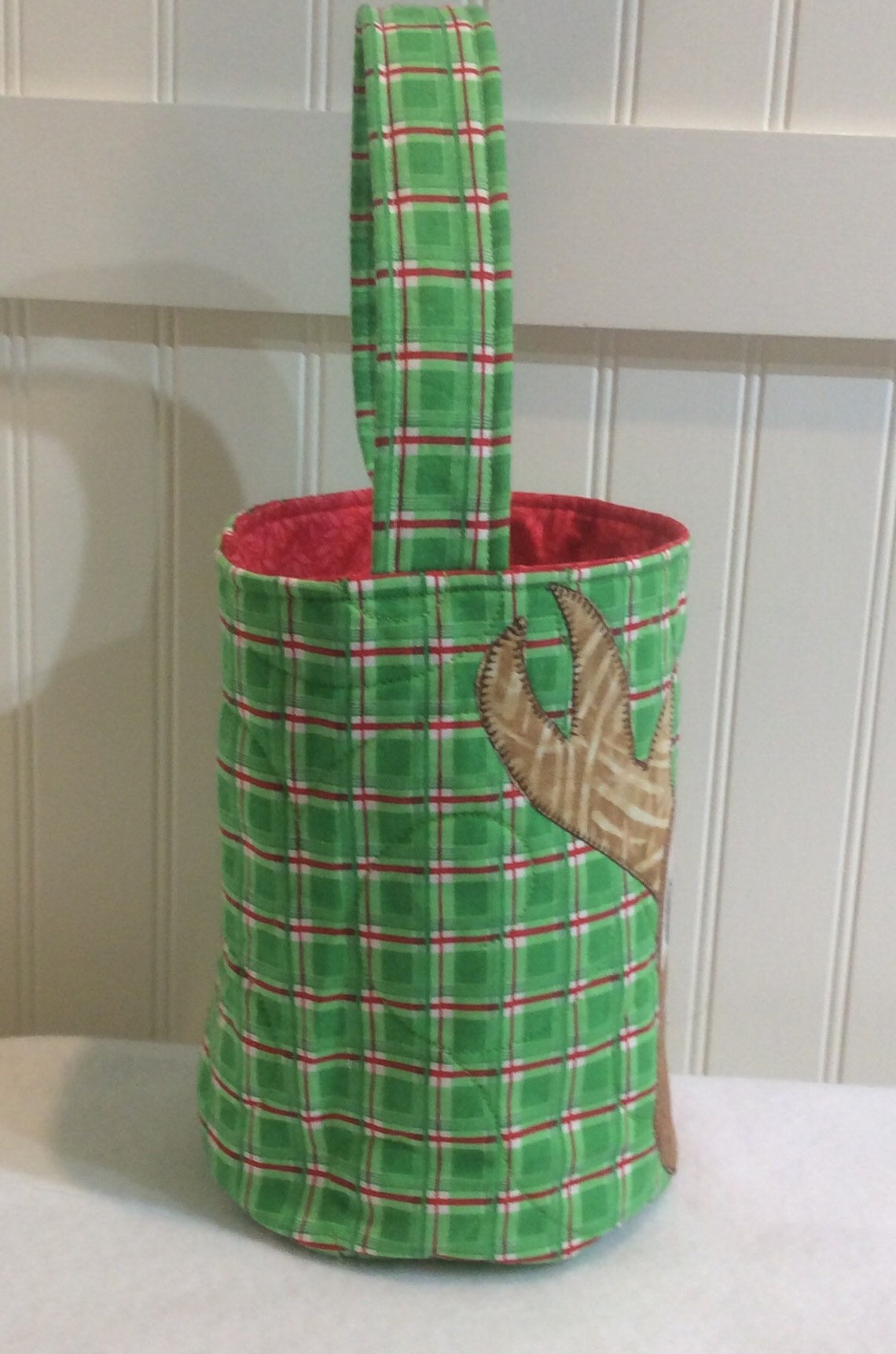 Christmas Rudolph Bag Rudolph Treat Bag Christmas Gift Bag | Etsy