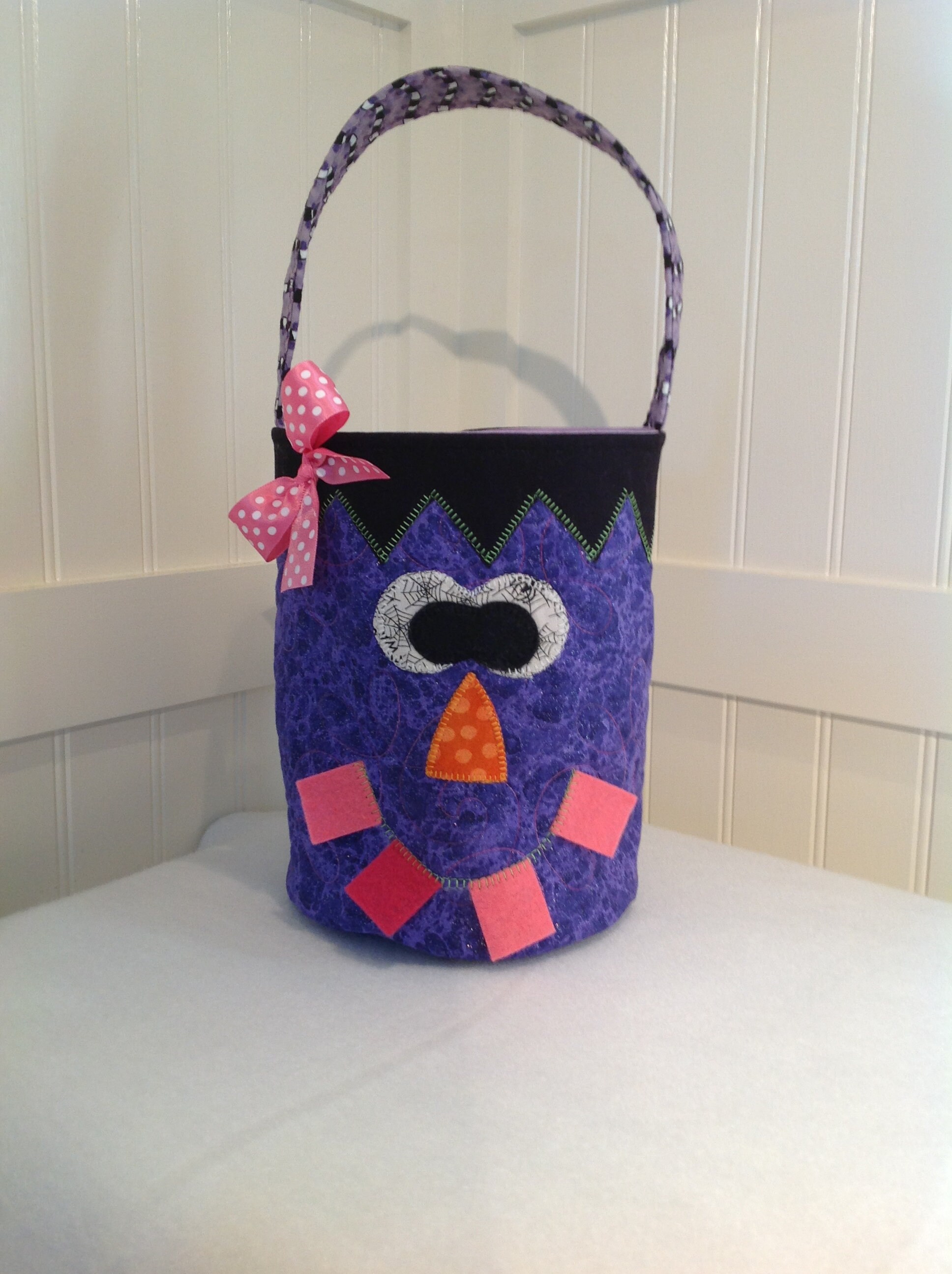 Fiendly Friends Halloween Bucket Pattern, Trick or Treat Bag Pattern ...