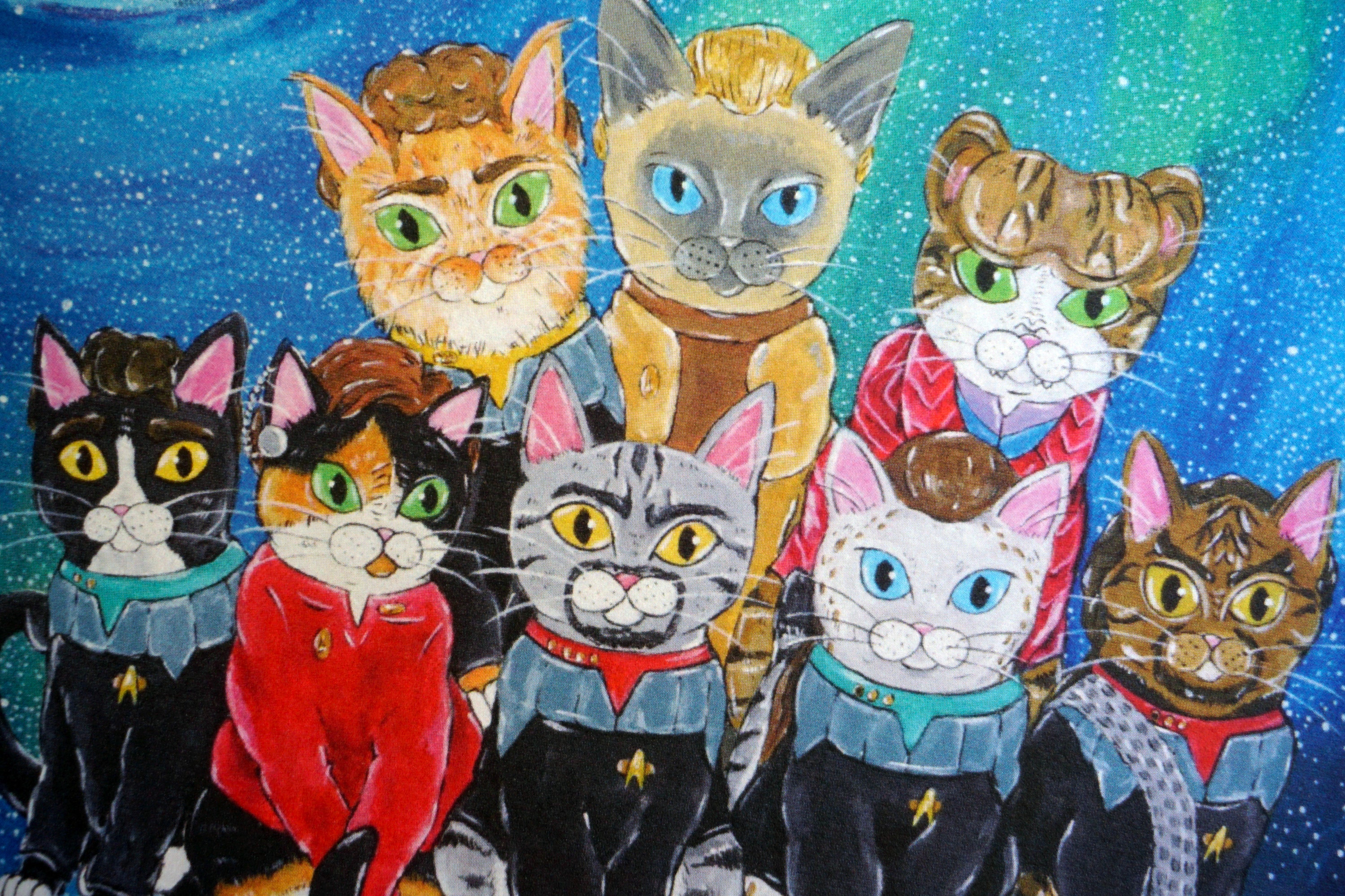 Star Trek Deep Space Nine Cats Cast Print by Amber Maki | Etsy