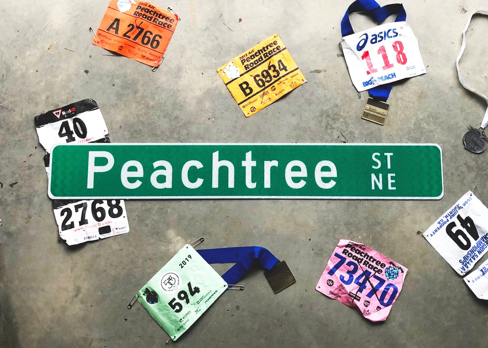 Peachtree Road Sign // Atlanta, GA // 6 X 42 Metal Home Decor, Street ...