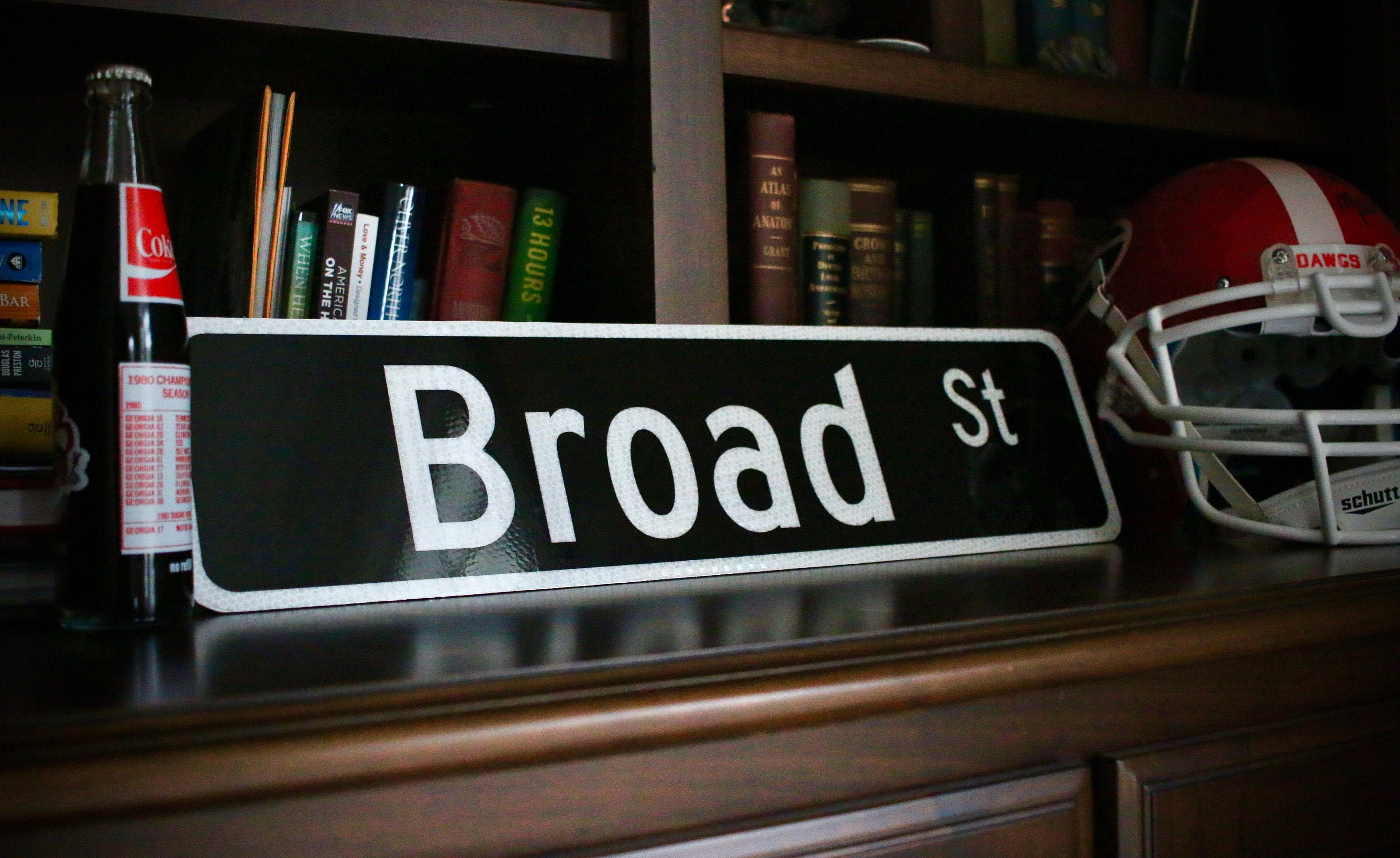 Broad Street Sign // Athens, GA // 6 x 24 UGA Metal Street Sign ...