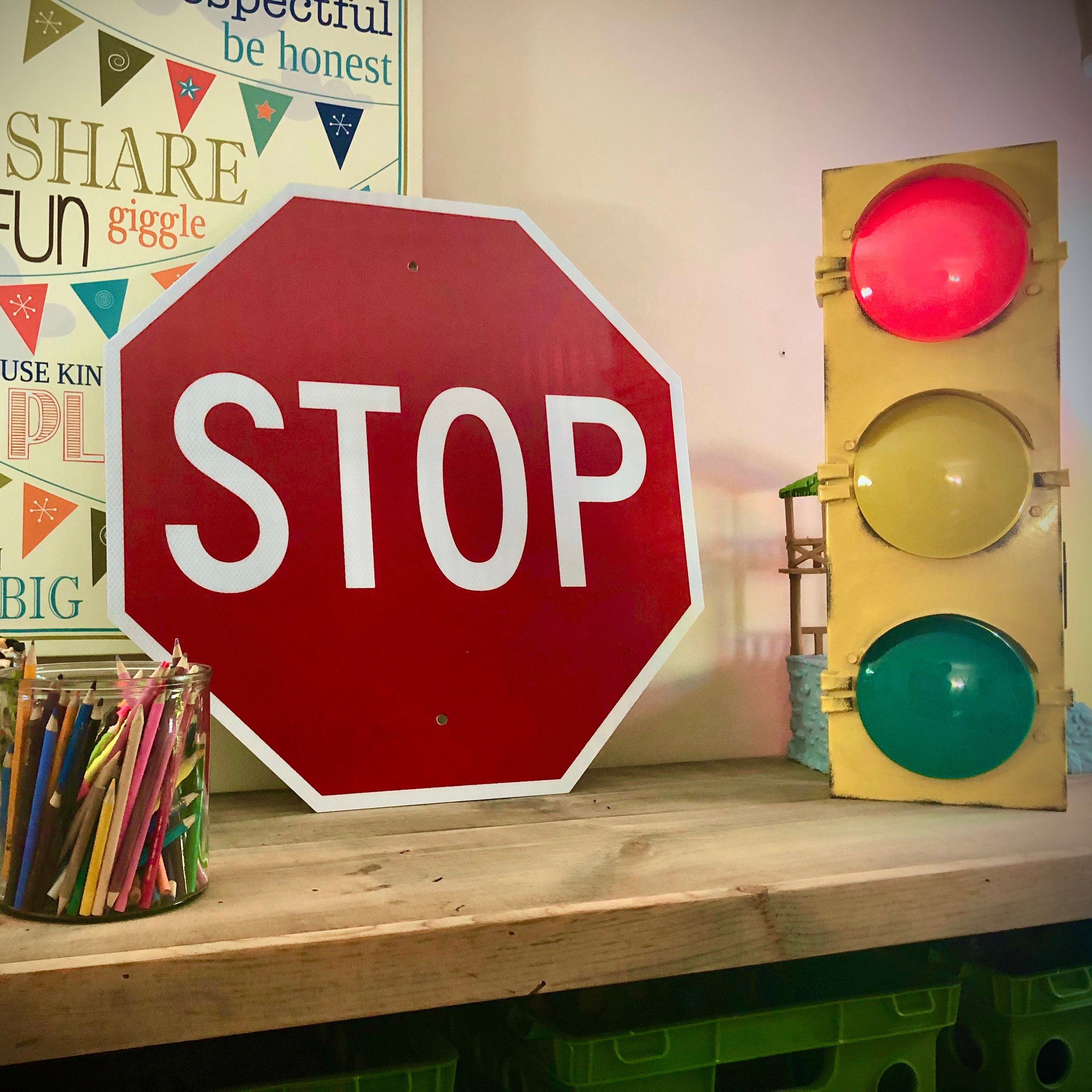 Stop Sign // 24" X 24" // Brand New Large Metal Street Sign, Wall Art ...